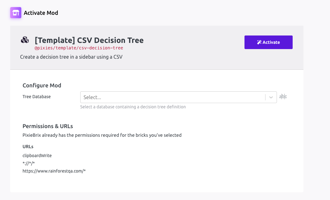 Create a decision tree from an Excel spreadsheet