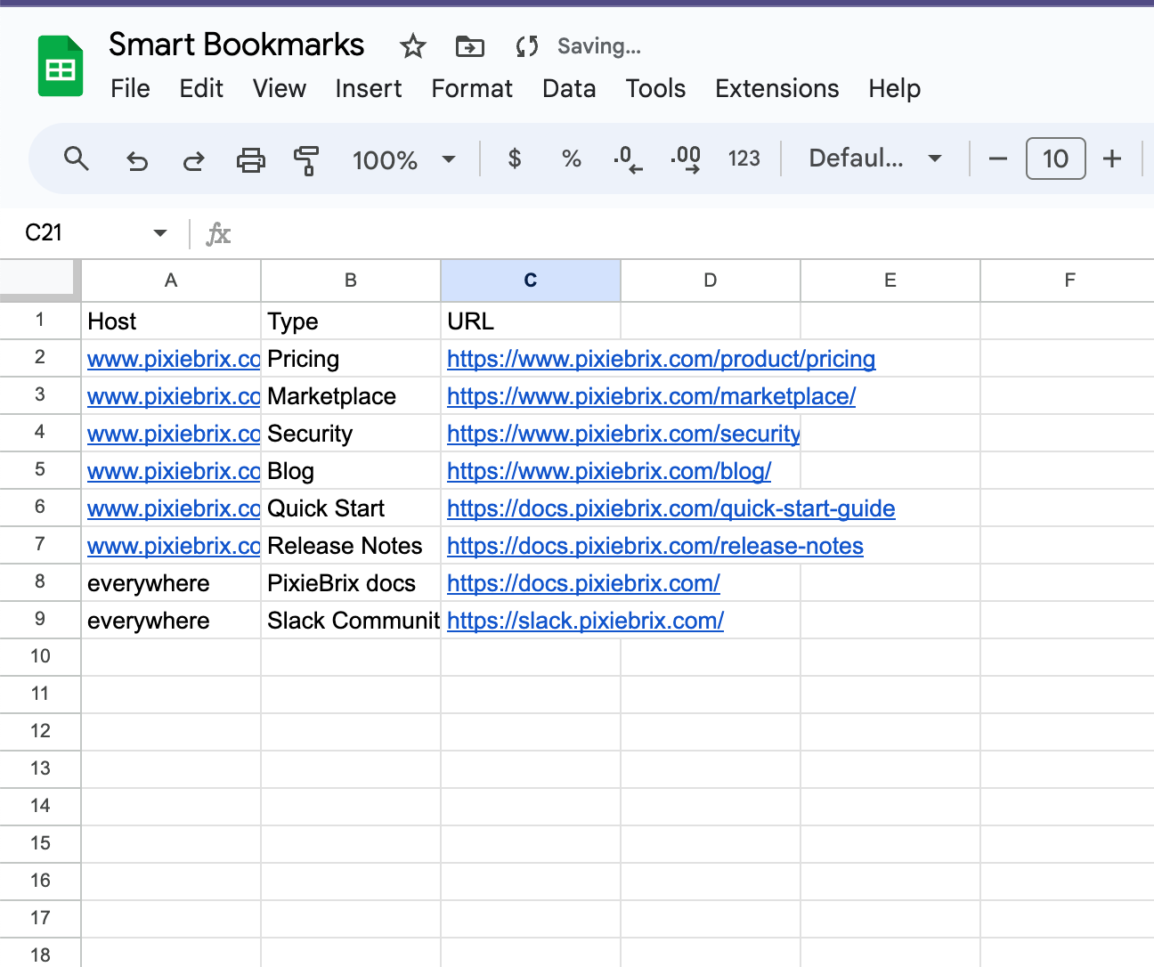 Build a Smart Bookmark Sidebar