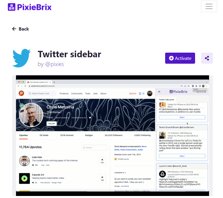 How To Search Twitter From Any Website With PixieBrix