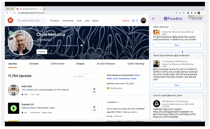 How To Search Twitter From Any Website With PixieBrix